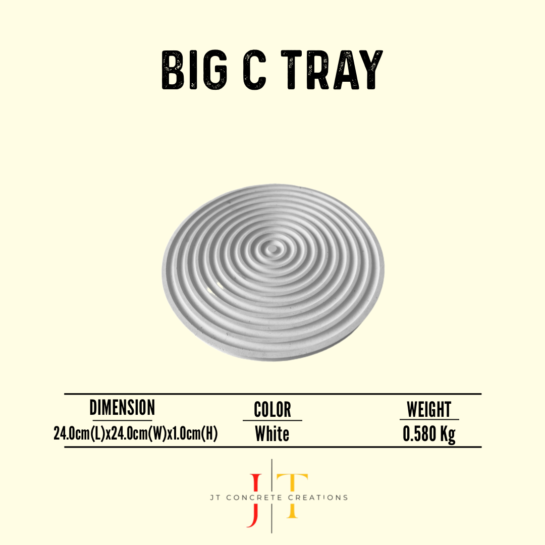 BIG C TRAY – JT Concrete Creations